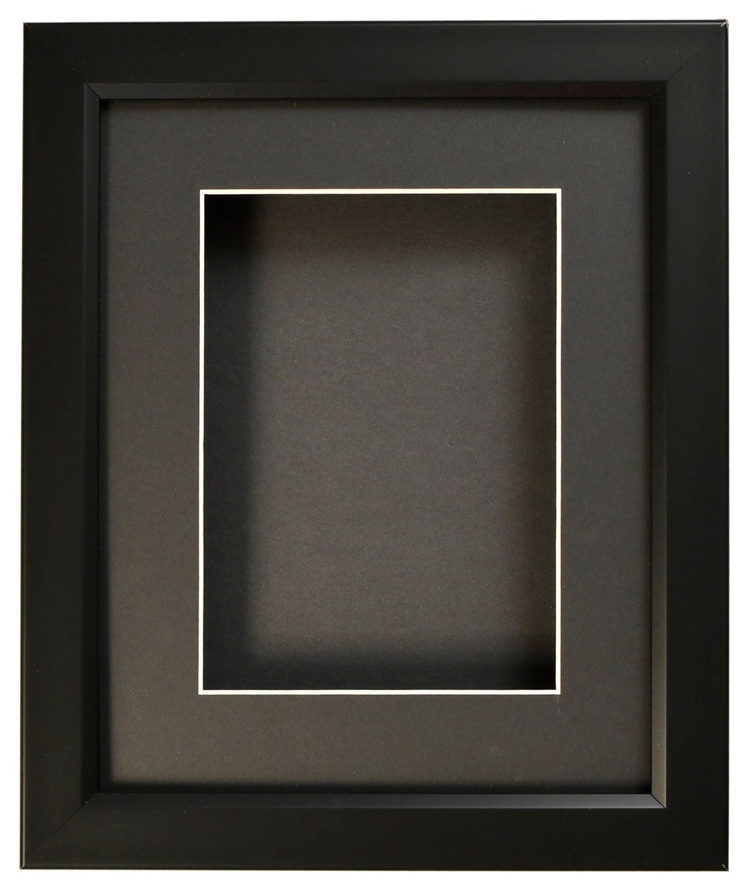 Shadow Box Black Frame Black Mat - Etsy