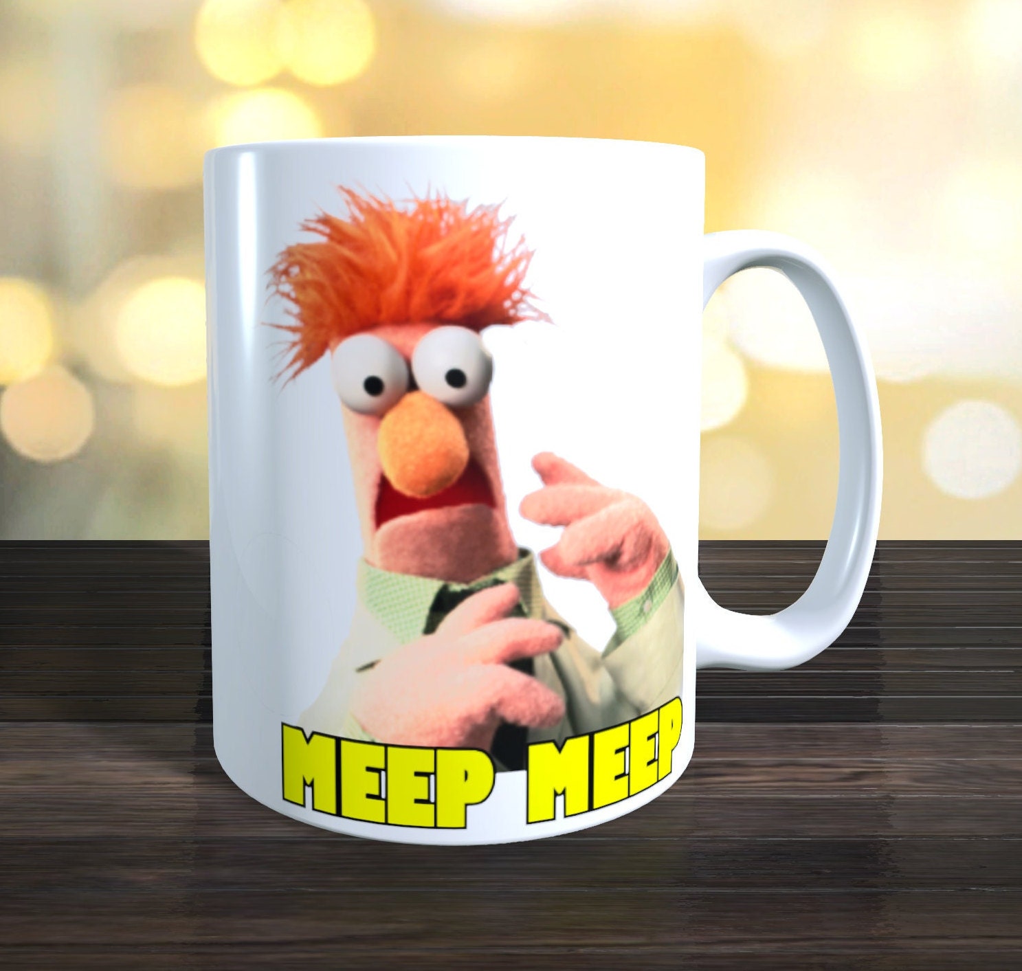 Beaker from the Muppets Mug, Retro British Kids TV. 2 Images, One on ...