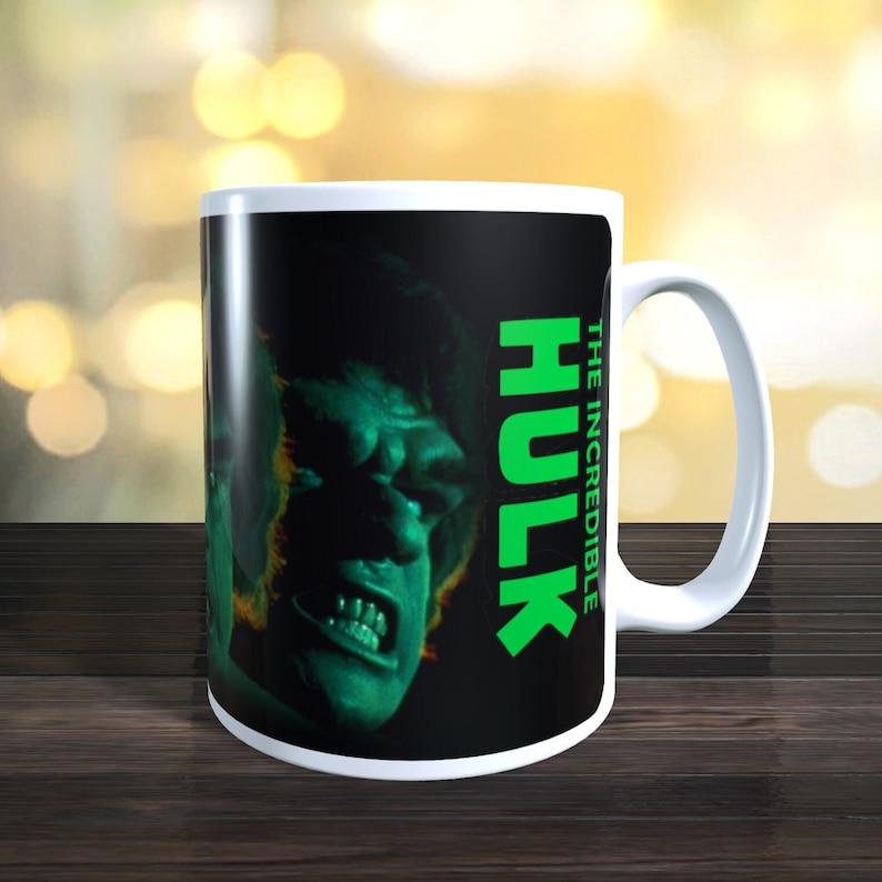 The Incredible Hulk Mug, Bill Bixby, Retro Sci-fi TV Show. Picture ...