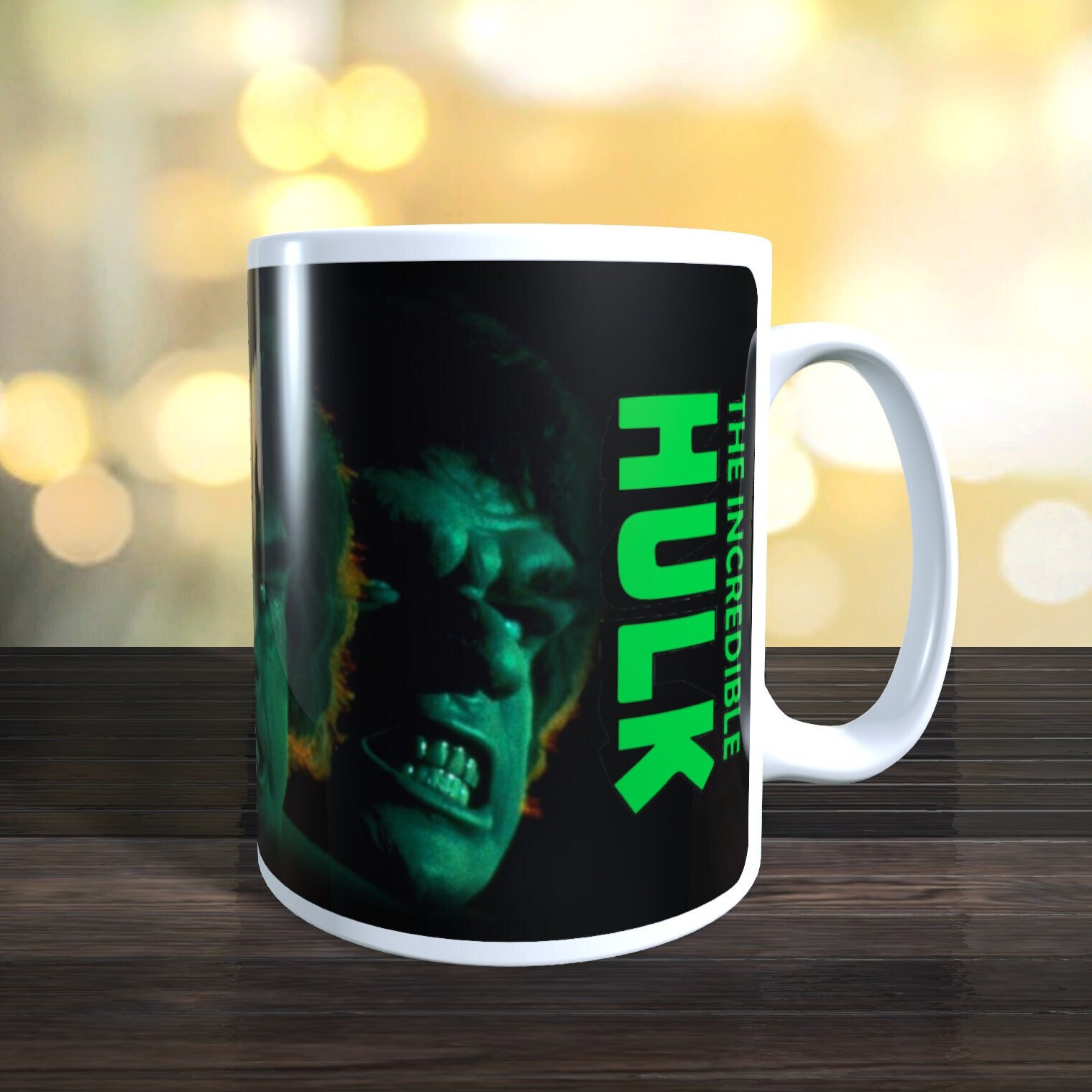 The Incredible Hulk Mug, Bill Bixby, Retro Sci-fi TV Show. Picture ...