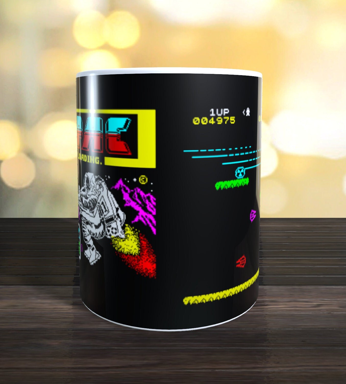 Jetpac Mug, ZX Spectrum, Retro Gaming. Images on Both Sides. - Etsy