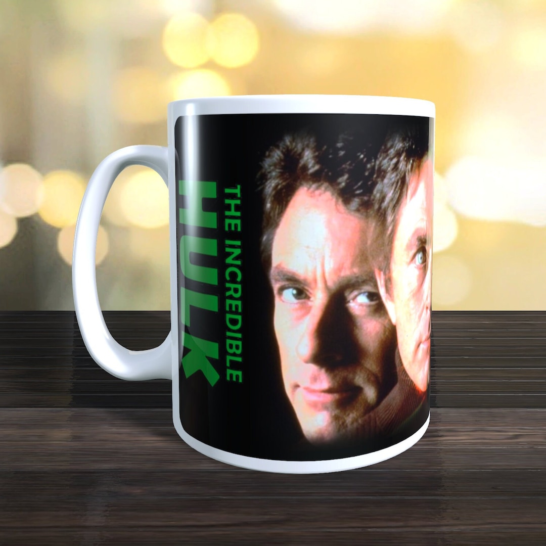 The Incredible Hulk Mug, Bill Bixby, Retro Sci-fi TV Show. Picture ...