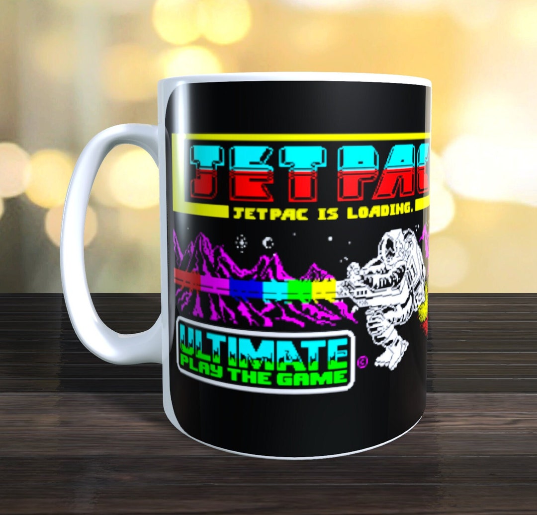 Jetpac Mug, ZX Spectrum, Retro Gaming. Images on Both Sides. - Etsy