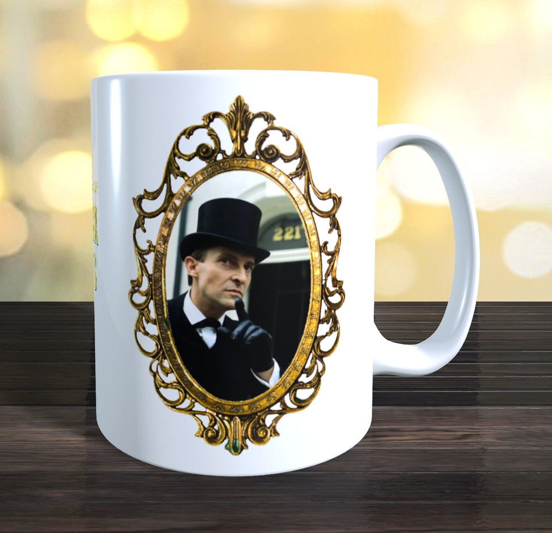 The Adventures of Sherlock Holmes Mug, Jeremy Brett, Retro TV. Image on ...