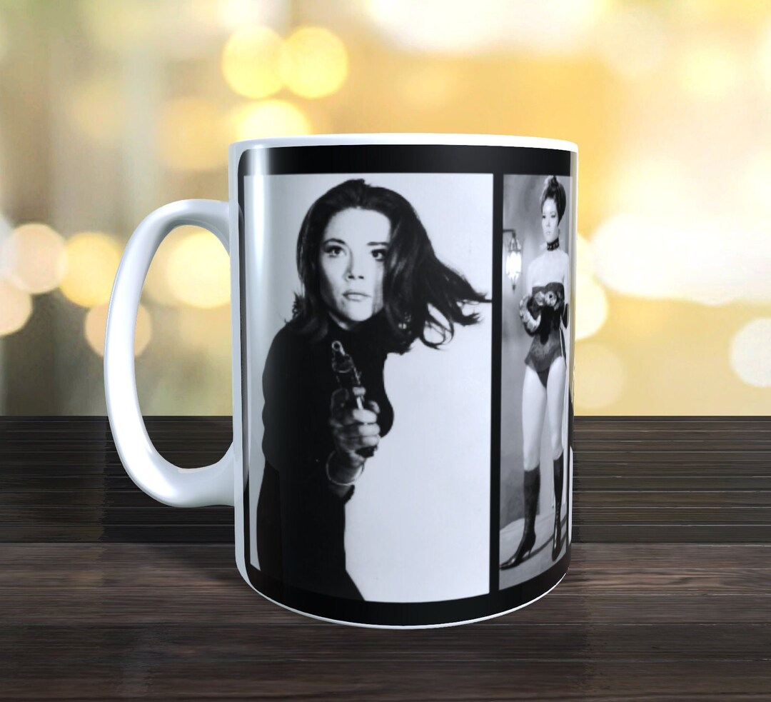 Emma Peel Mug, the Avengers, Diana Rigg,retro TV Show. Picture Wraps ...