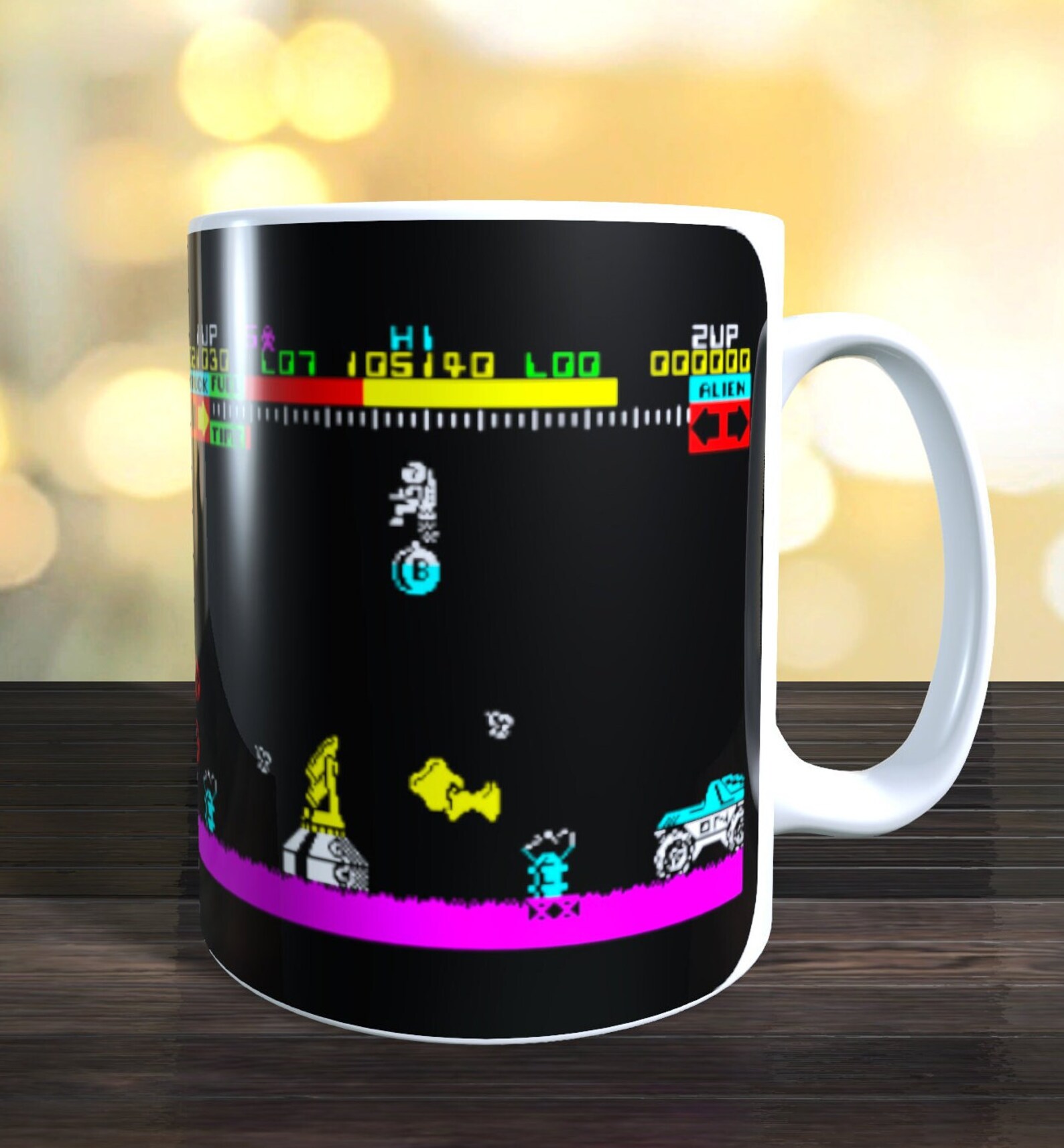 Lunar Jetman Mug, ZX Spectrum, Retro Gaming. Images on Both Sides. - Etsy