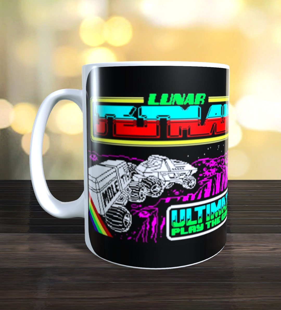 Lunar Jetman Mug, ZX Spectrum, Retro Gaming. Images on Both Sides. - Etsy