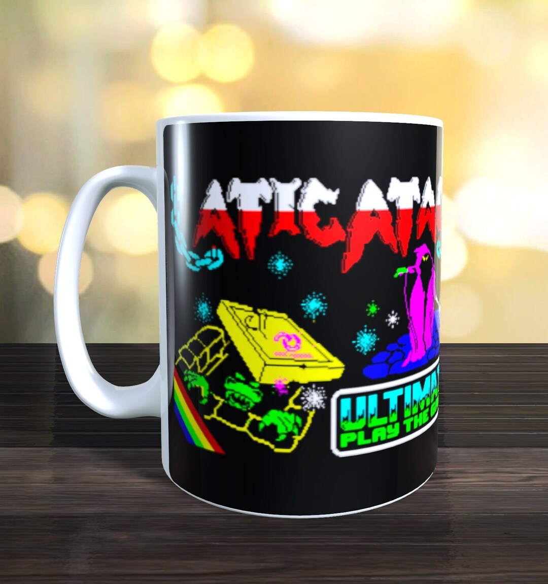 Atic Atac Mug, ZX Spectrum, Retro Gaming. Images on Both Sides. - Etsy UK