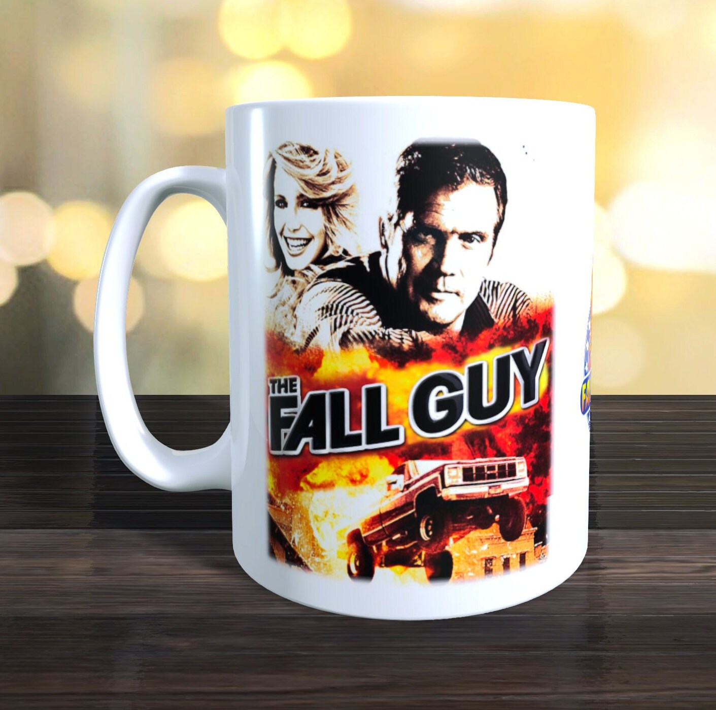 The Fall Guy Mug, Retro TV. Image on Both Sides. - Etsy