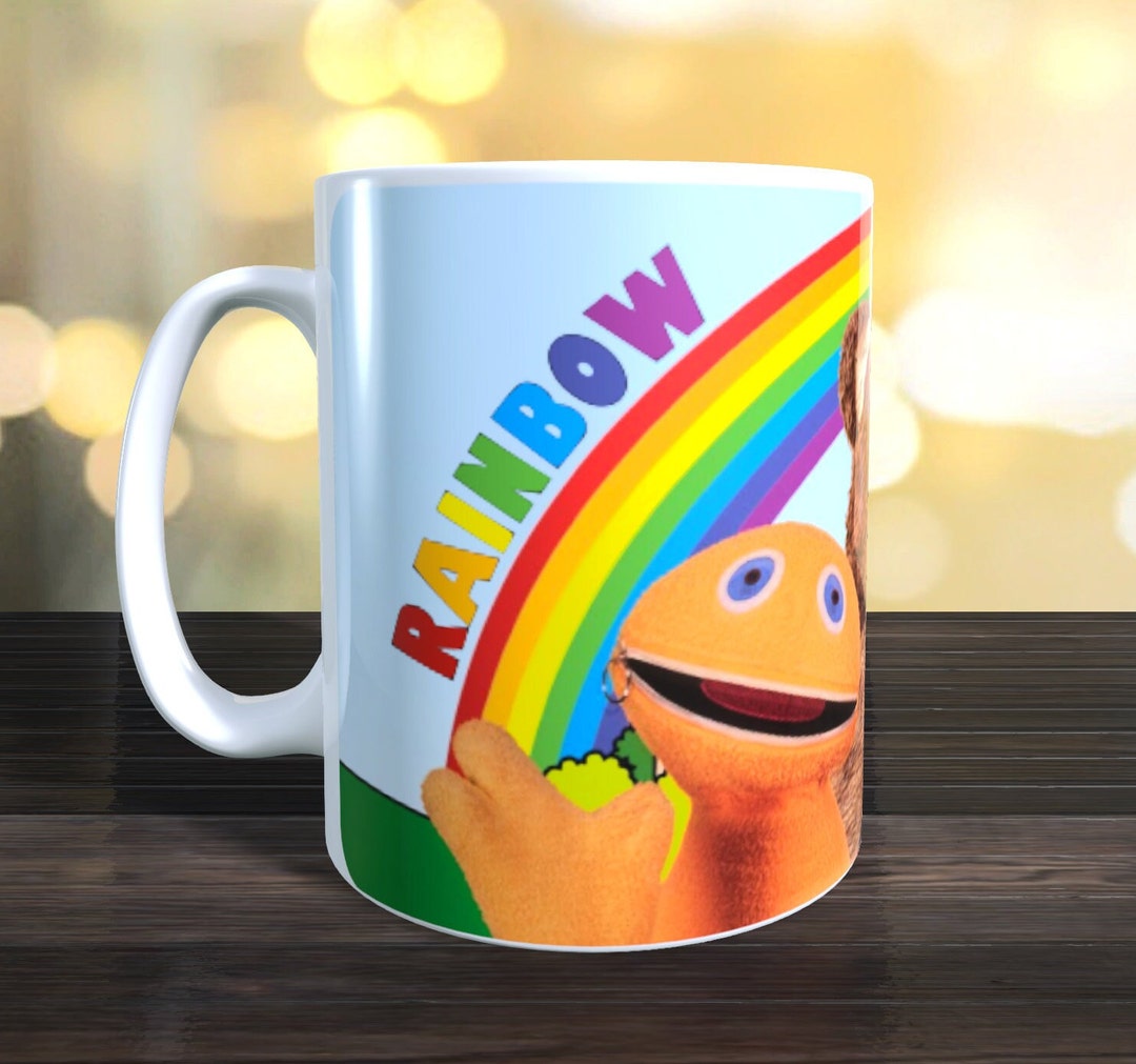 Rainbow Mug, George, Zippy, Bungle. Retro British Kids TV. Image Wraps ...