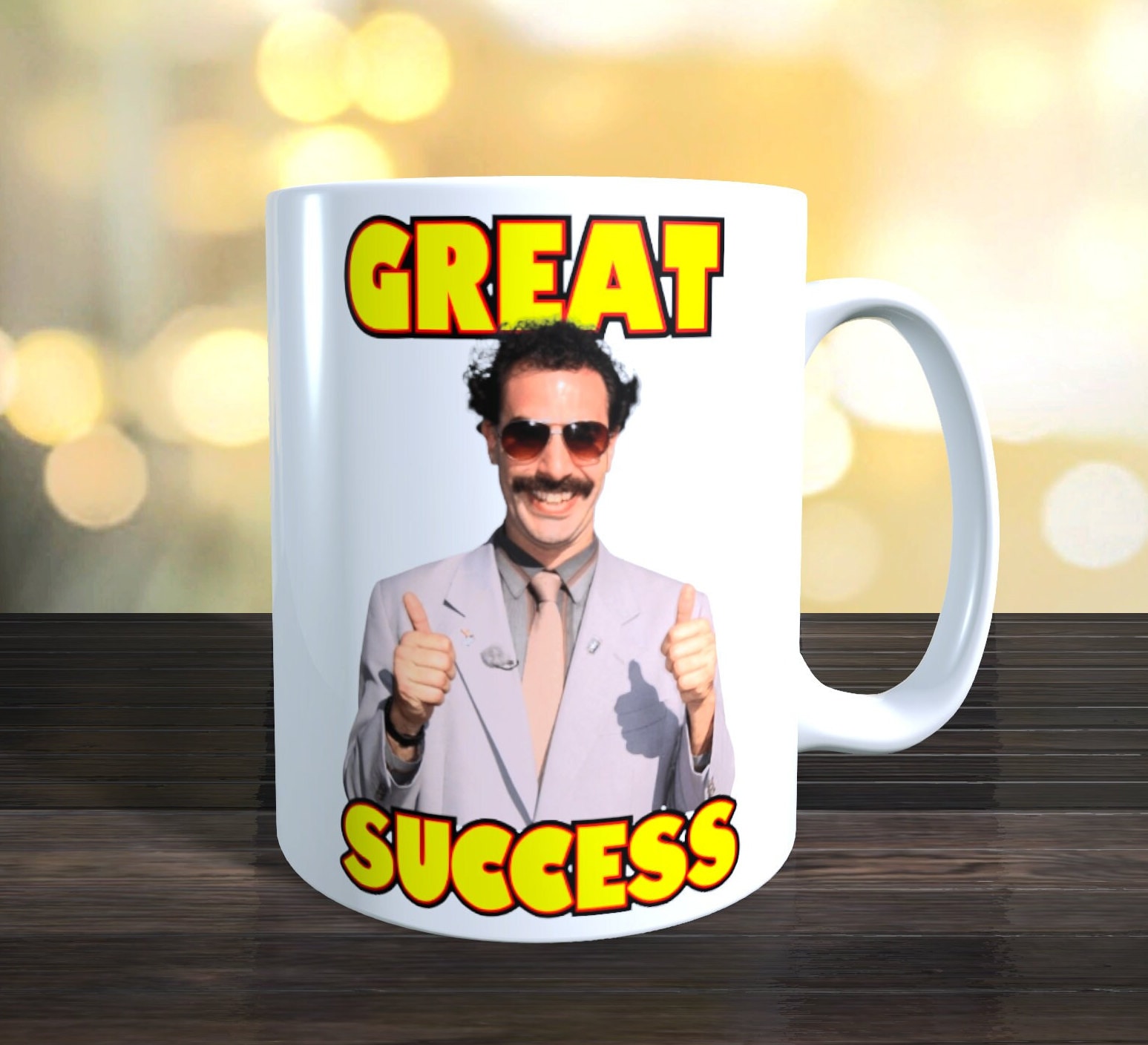Borat, Great Success Mug. Picture is on Both Sides. - Etsy