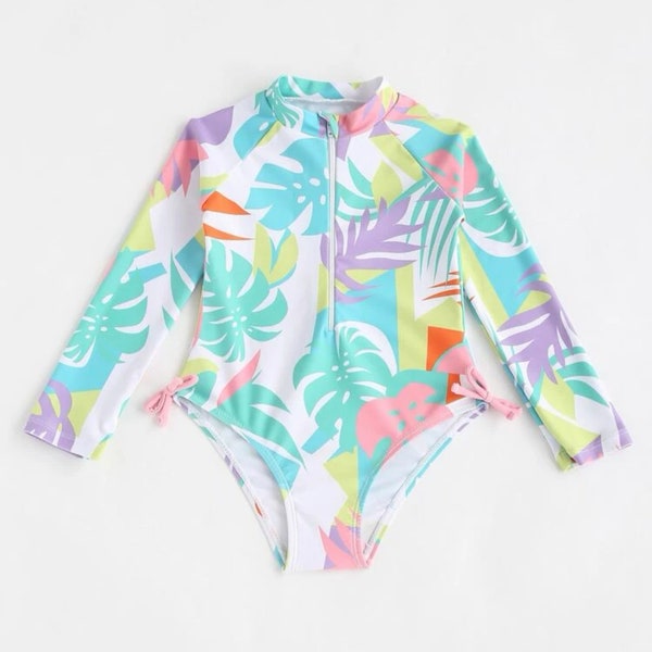 Zip Front One Piece Swimsuit - Etsy