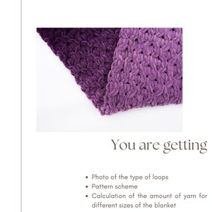 Loop Yarn Blanket Pattern Pdf, Finger Knit Blanket Pattern Download ...