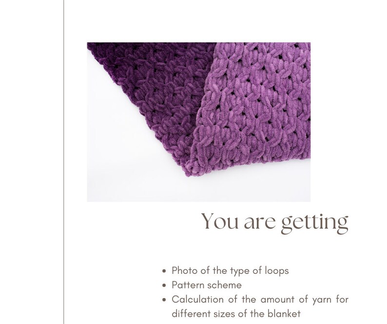 Loop Yarn Blanket Pattern Pdf Finger Knit Blanket Pattern - Etsy