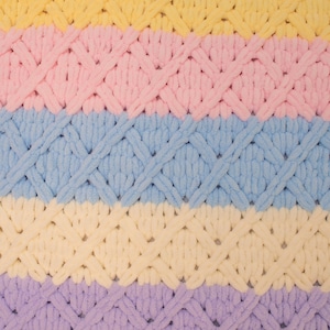 Loop Yarn Blanket Pattern, Chunky Knit Blanket, Alize Puffy Basket ...