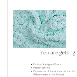 Chunky Cable Blanket, Alize Puffy Blanket Pattern, Loop Yarn Pattern ...