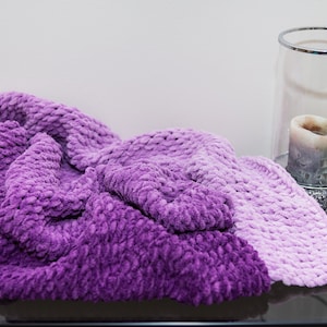 Loop Yarn Blanket Pattern Pdf, Finger Knit Blanket Pattern Download ...