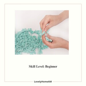 Finger Knit Blanket Pattern Pdf, Beginner Patterns Download, Loop Yarn ...