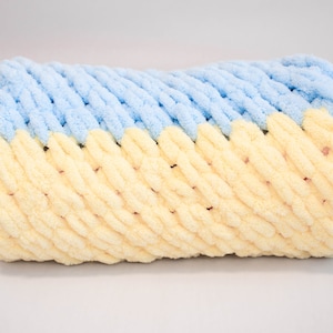 Finger Knit Blanket Pattern: Beginner Loop Yarn (PDF Download) - Etsy