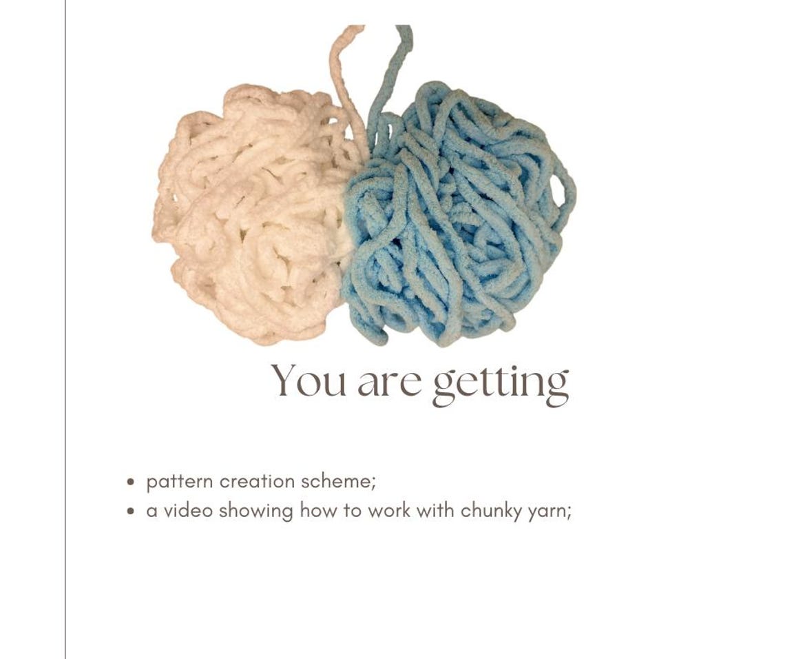 Chess Piece Chunky Blanket Pattern: Finger Knitting Tutorial (PDF ...