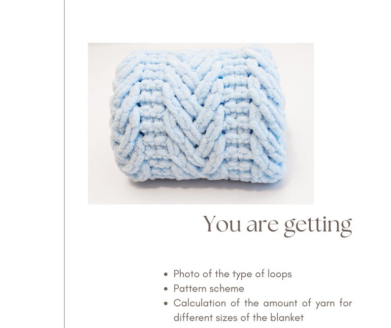 Finger Knit Blanket Pattern Pdf Blanket Pattern Download - Etsy