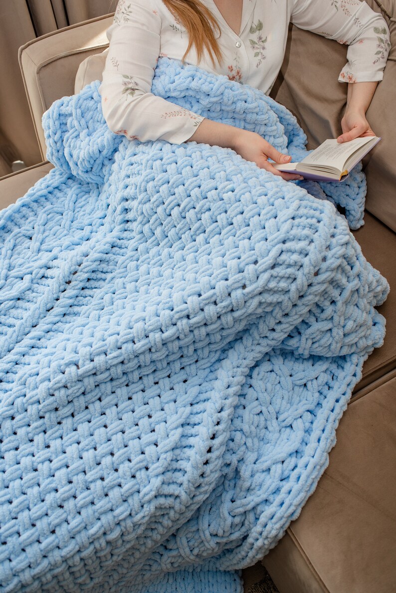 Blanket Knitting Pattern Download Bernat Alize Yarn Pattern - Etsy