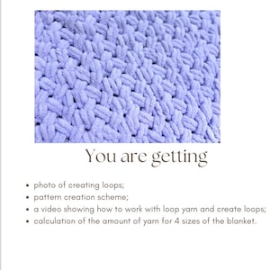 Beginner Finger Knit Blanket Pattern: Alize Puffy Loop Yarn (PDF ...