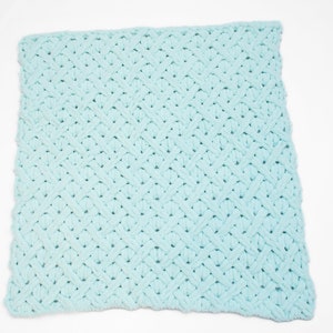 Loop Yarn Blanket Pattern Pdf, Chunky Knit Blanket, Alize Puffy Blanket ...