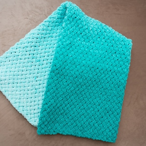 Finger Knit Blanket Pattern Pdf, Beginner Patterns Download, Loop Yarn ...