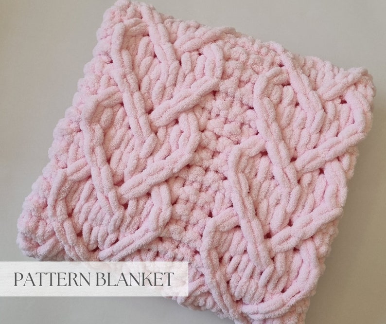 Finger Knit Blanket Pattern Pdf Alize Puffy Blanket Pattern - Etsy