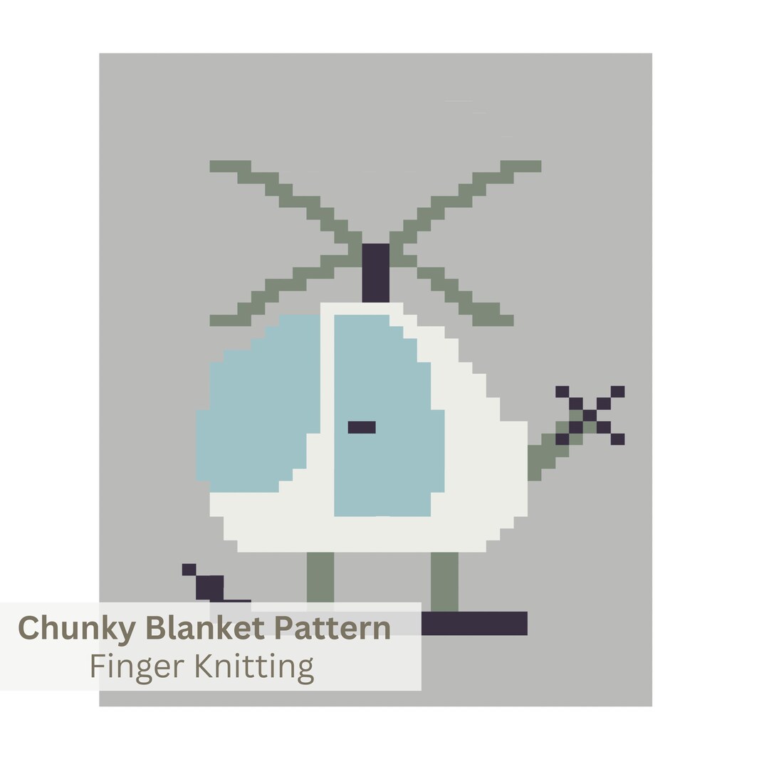 Helicopter Chunky Blanket Pattern. Finger Knitting : Good Easy DIY ...
