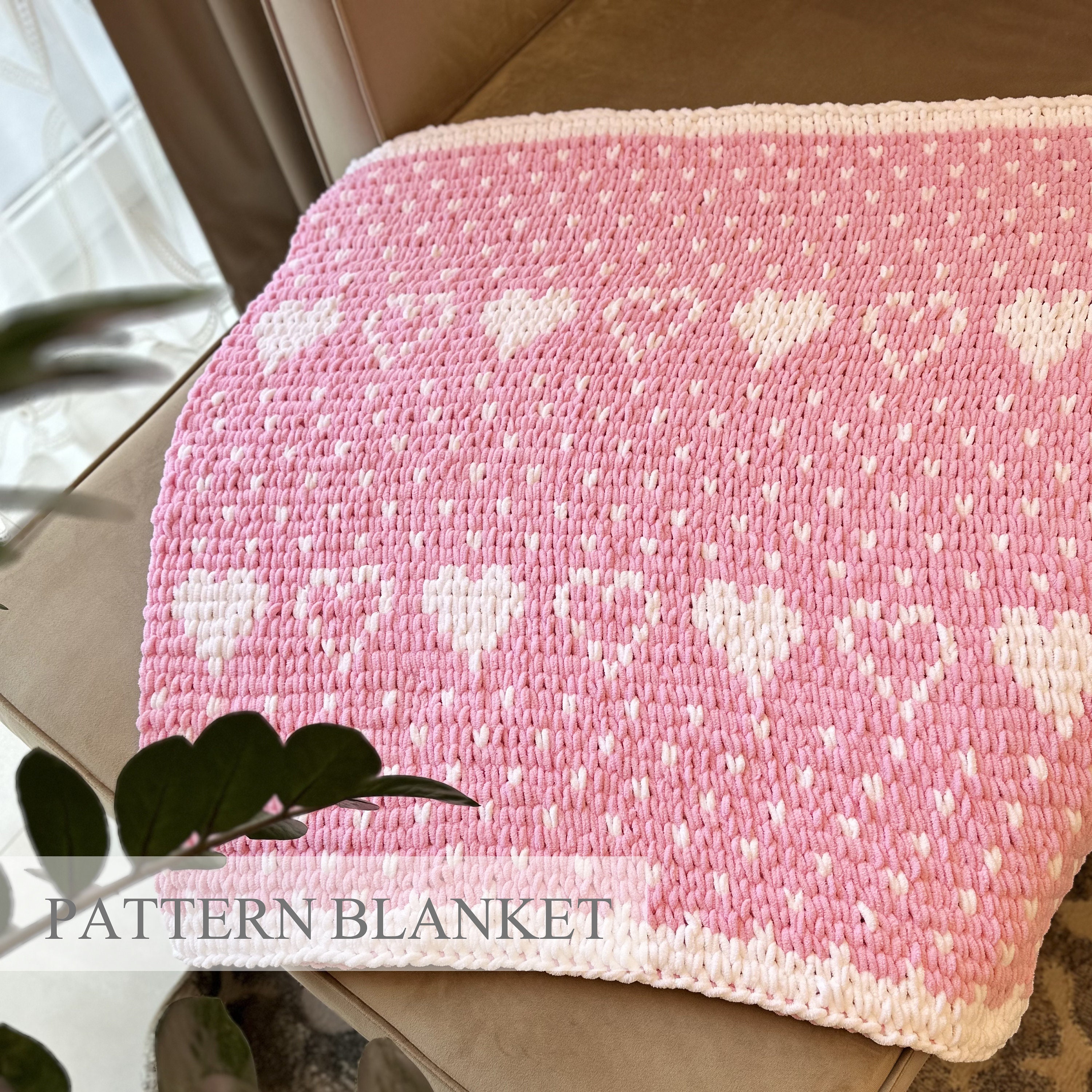 Alize Puffy More Blanket Pattern Pdfvideo Finger Knit - Etsy