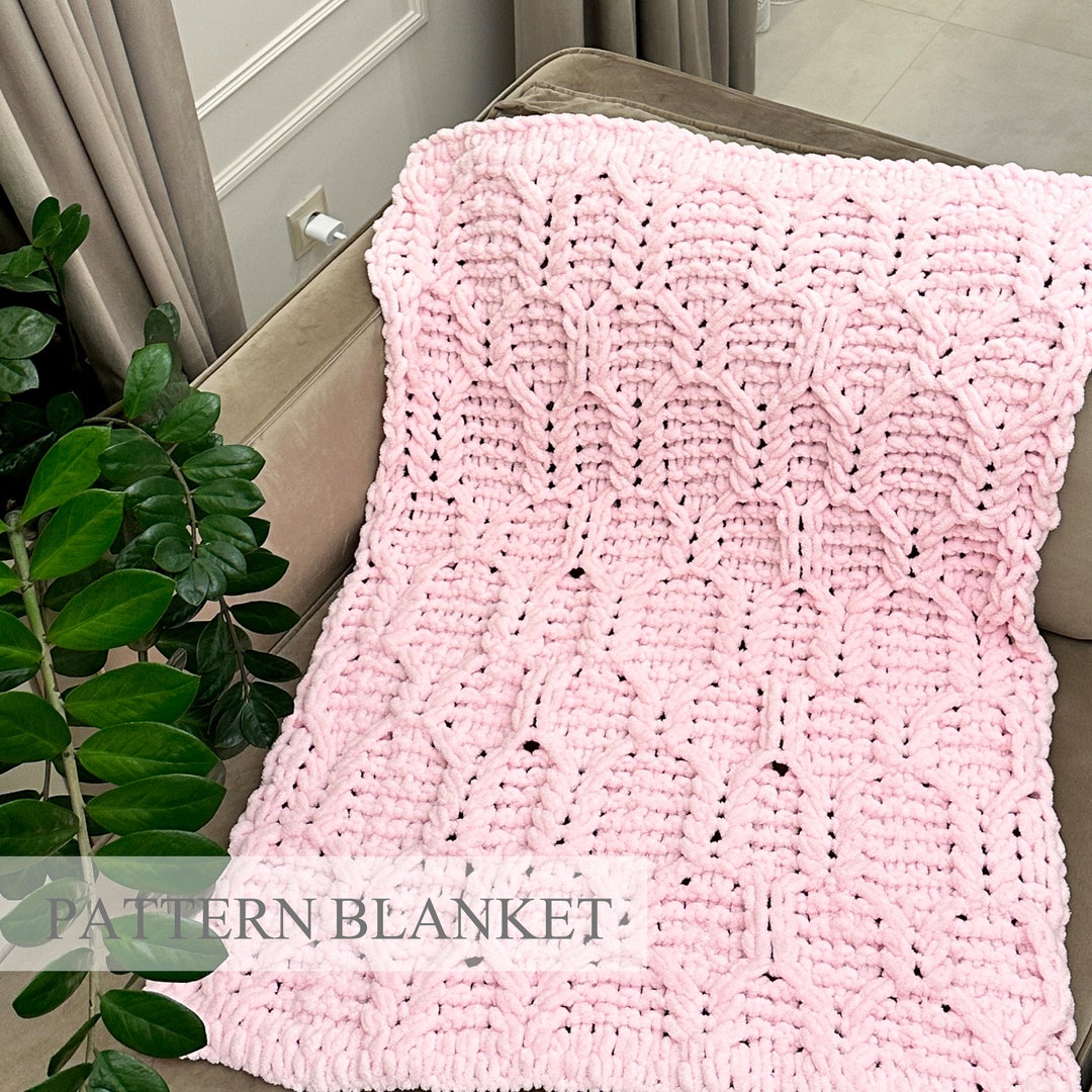 Loop Yarn Blanket Pattern, Alize Puffy Blanket Pattern, Finger Knit ...