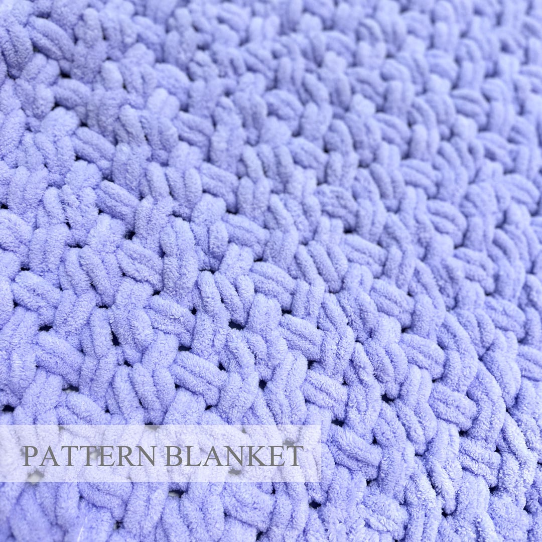 Beginner Finger Knit Blanket Pattern: Alize Puffy Loop Yarn (PDF ...