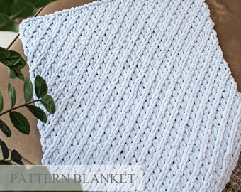 Loop Yarn Blanket Pattern, Chunky Knit Blanket, Alize Puffy Pattern ...