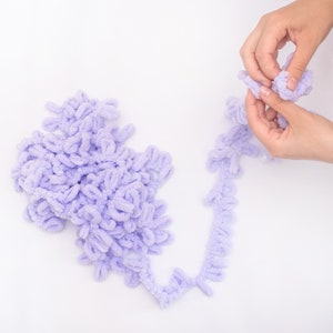 Finger Knit Blanket Pattern Pdf, Loop Yarn Blanket Pattern, Blanket ...