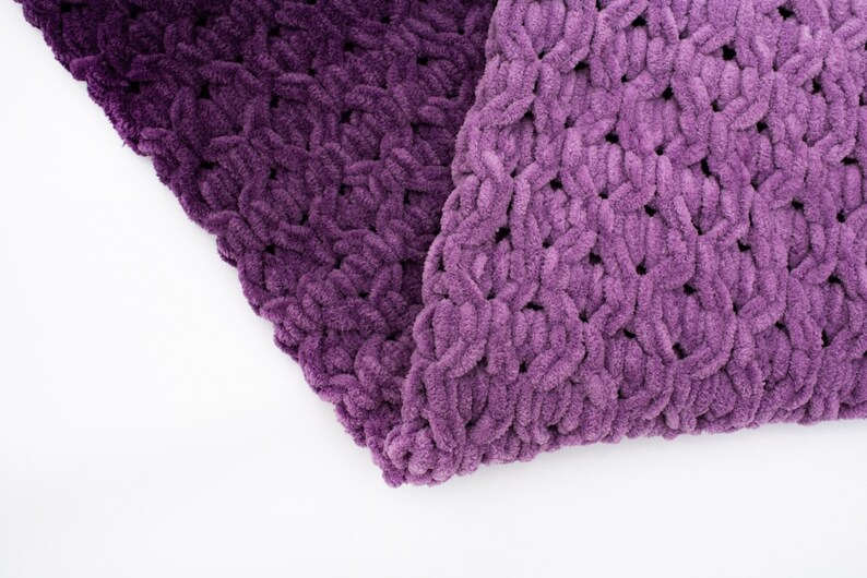 Loop Yarn Blanket Pattern Pdf Finger Knit Blanket Pattern - Etsy