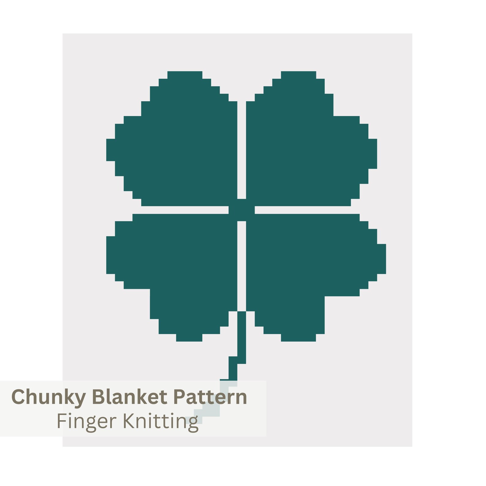 Clover Chunky Blanket Pattern. Finger Knitting : Good Easy DIY Tutorial ...