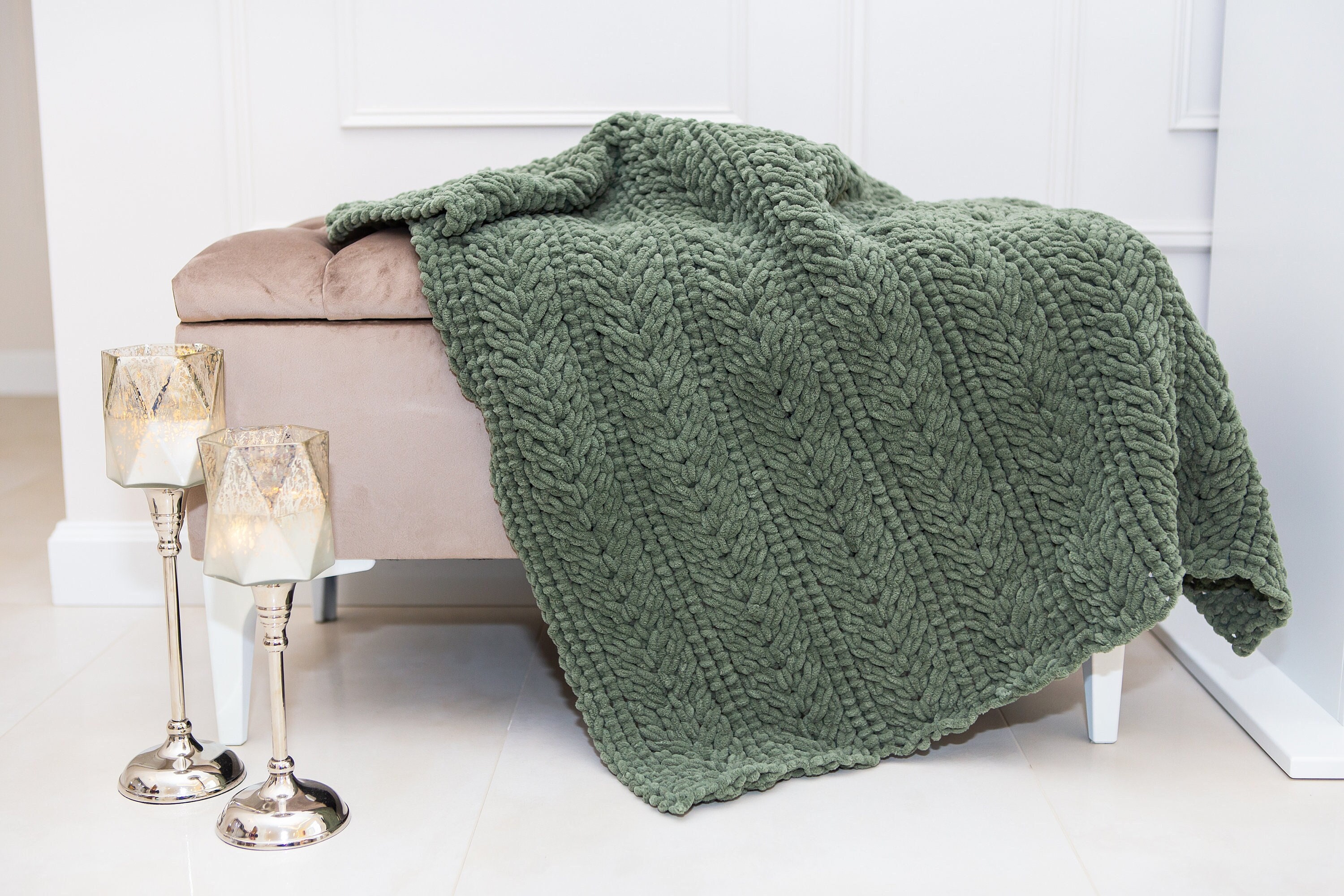 Alize Puffy Fine Blanket Pattern Finger Knit Blanket Pattern - Etsy
