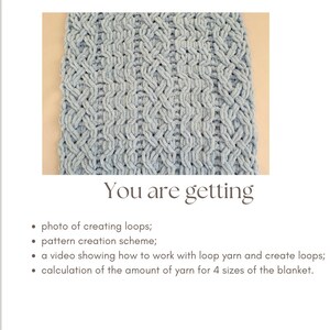 Loop Yarn Blanket Pattern Pdf, Do It Yourself, Alize Puffy Blanket ...