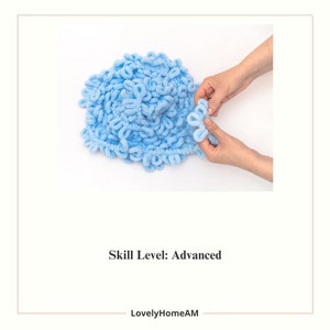 Loop Yarn Blanket Pattern, Finger Knit Blanket Pattern Pdf, Blanket ...