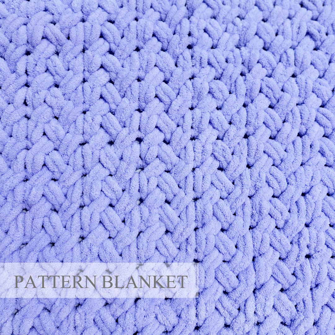 Beginner Finger Knit Blanket Pattern, Alize Puffy Blanket Pattern, Loop ...