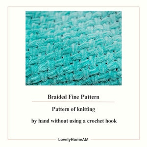 Finger Knit Blanket Pattern Pdf, Beginner Patterns Download, Loop Yarn ...