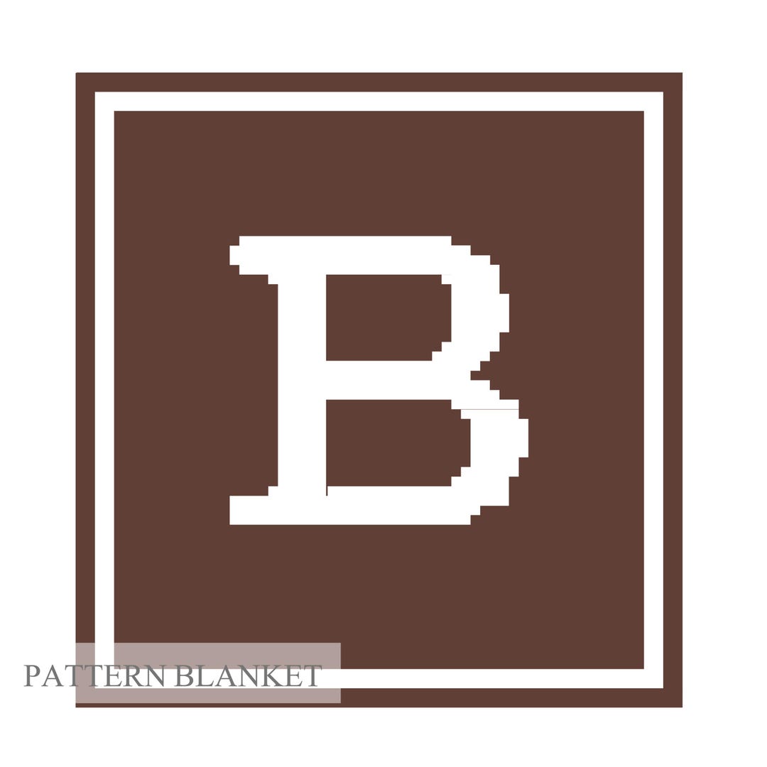 Letter B Frame Blanket Pattern: Finger Knitting (PDF Pattern) - Etsy