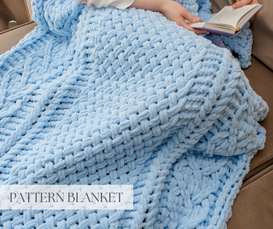 Blanket Knitting Pattern Download Bernat Alize Yarn Pattern - Etsy
