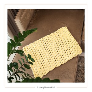 Alize Puffy Blanket Pattern PDF, Beginner Patterns, Finger Knit Blanket ...