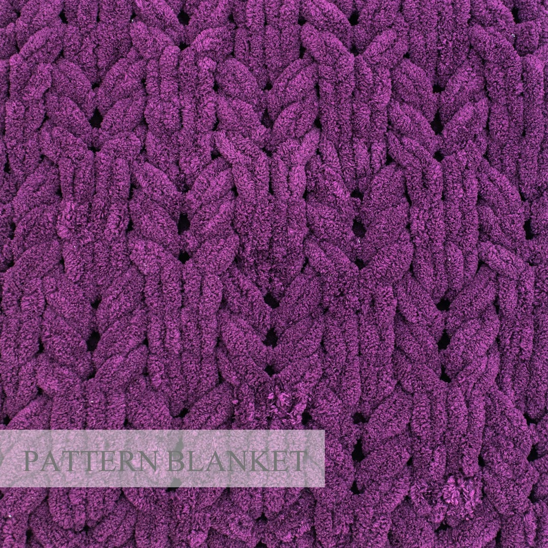 Loop Yarn Blanket Pattern: Finger Knitting (PDF Pattern) - Etsy