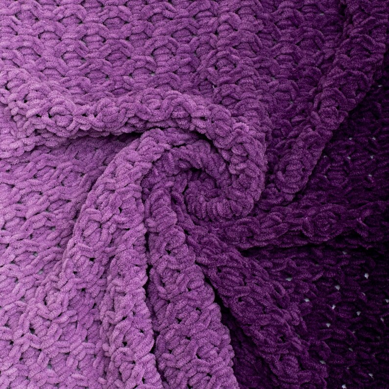 Loop Yarn Blanket Pattern Pdf Finger Knit Blanket Pattern - Etsy