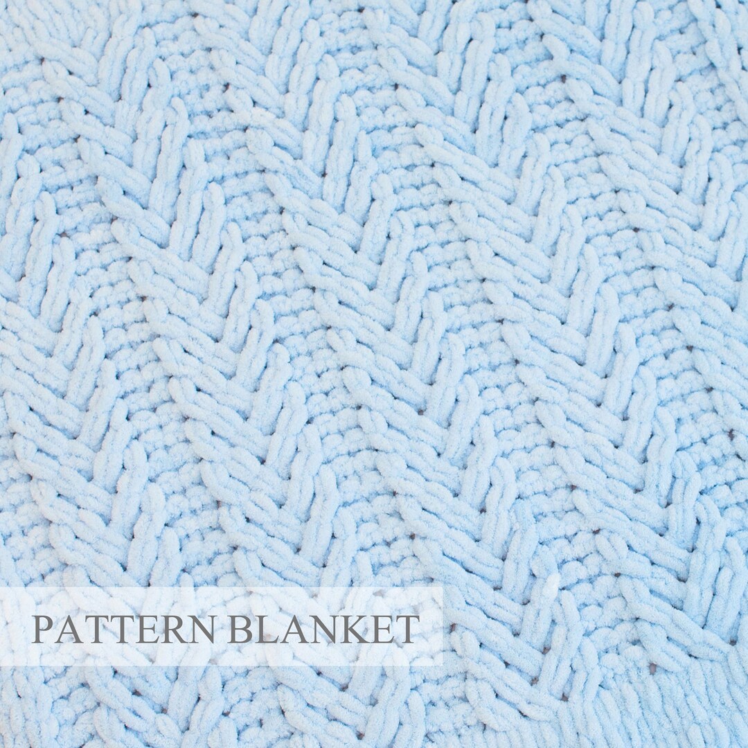 Finger Knit Blanket Pattern Pdf, Blanket Pattern, Loop Yarn Blanket ...