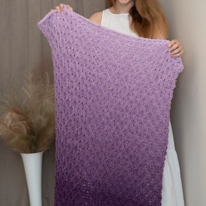 Loop Yarn Blanket Pattern Pdf, Finger Knit Blanket Pattern Download ...